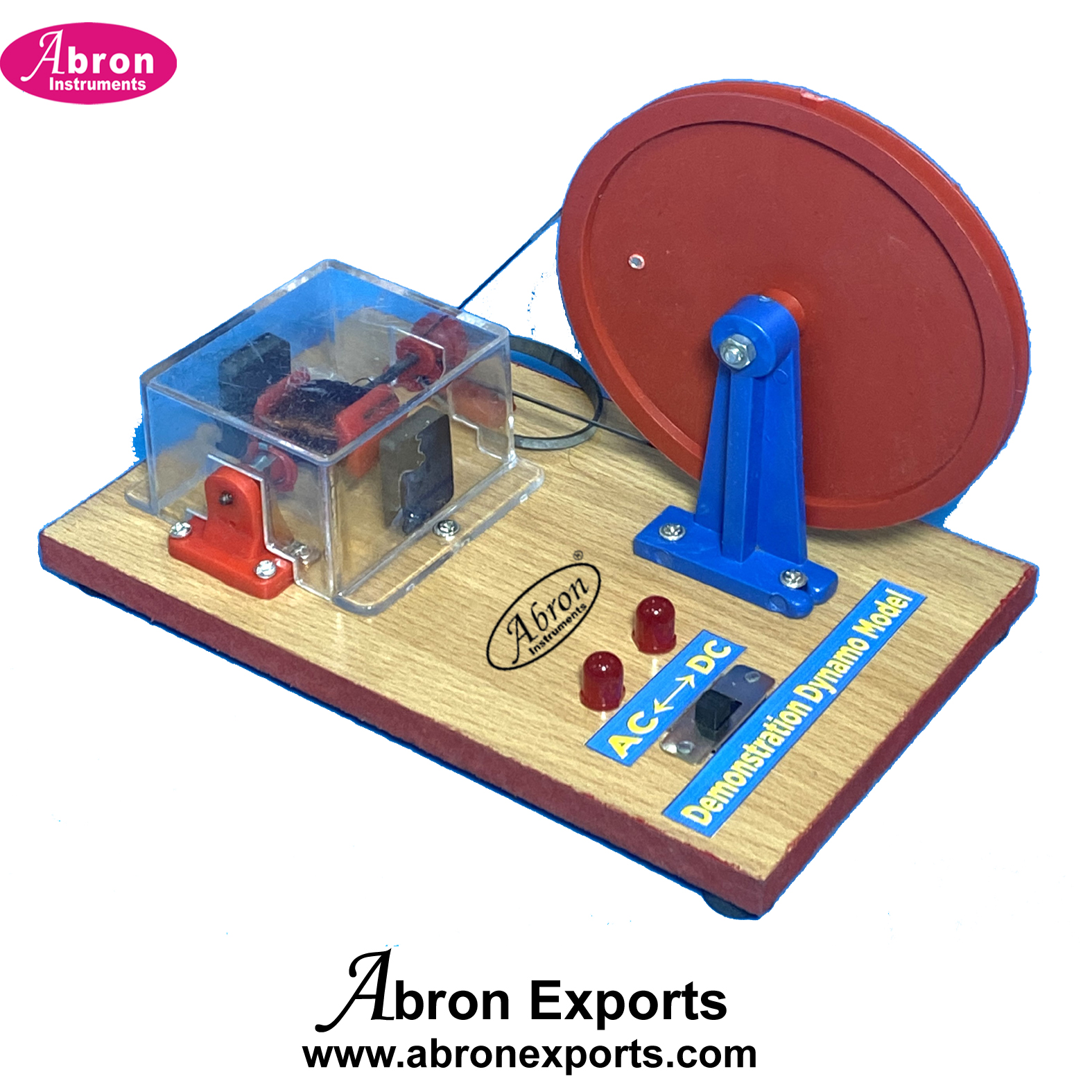 Model ACDC Generator Dynamo See Through Box Coil Hand Driven Model on Base Abron AP-800AP | All ...